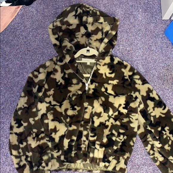 Jackets & Coats | Fuzzy Oversized Camp Jacket | Poshmark